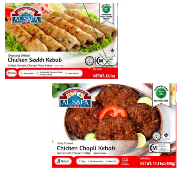 Al Safa Chicken Kebab Listeria Recall